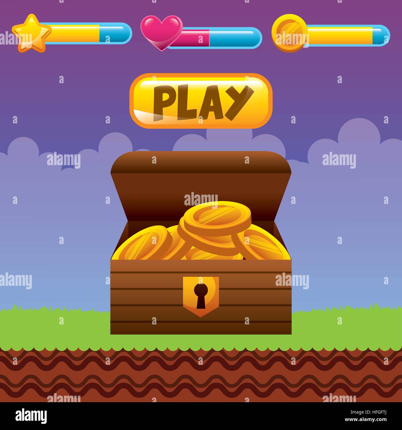 Illustration tech device bar graphic Stock Vector Images - Alamy