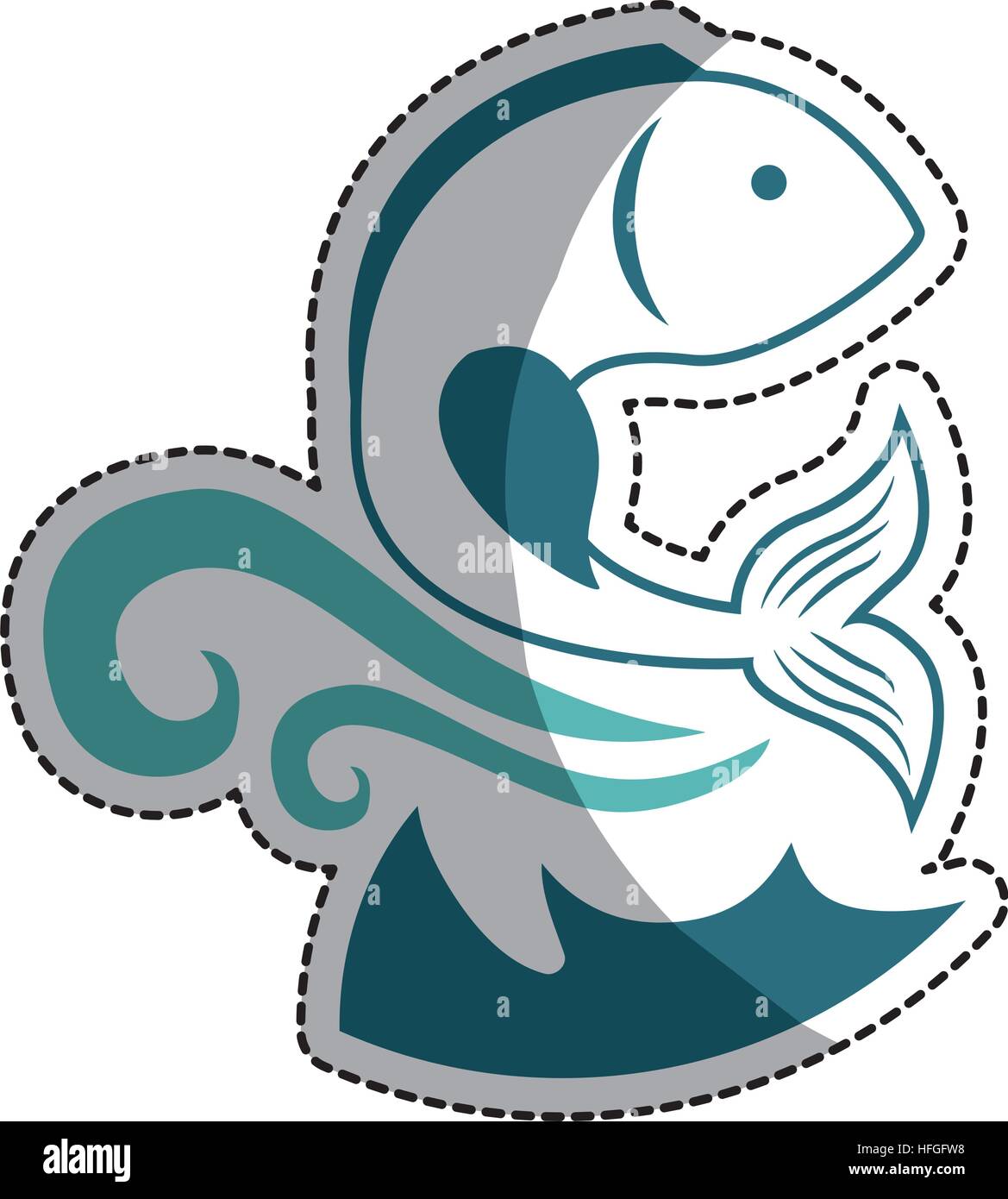 sea fish icon Stock Vector Image & Art - Alamy
