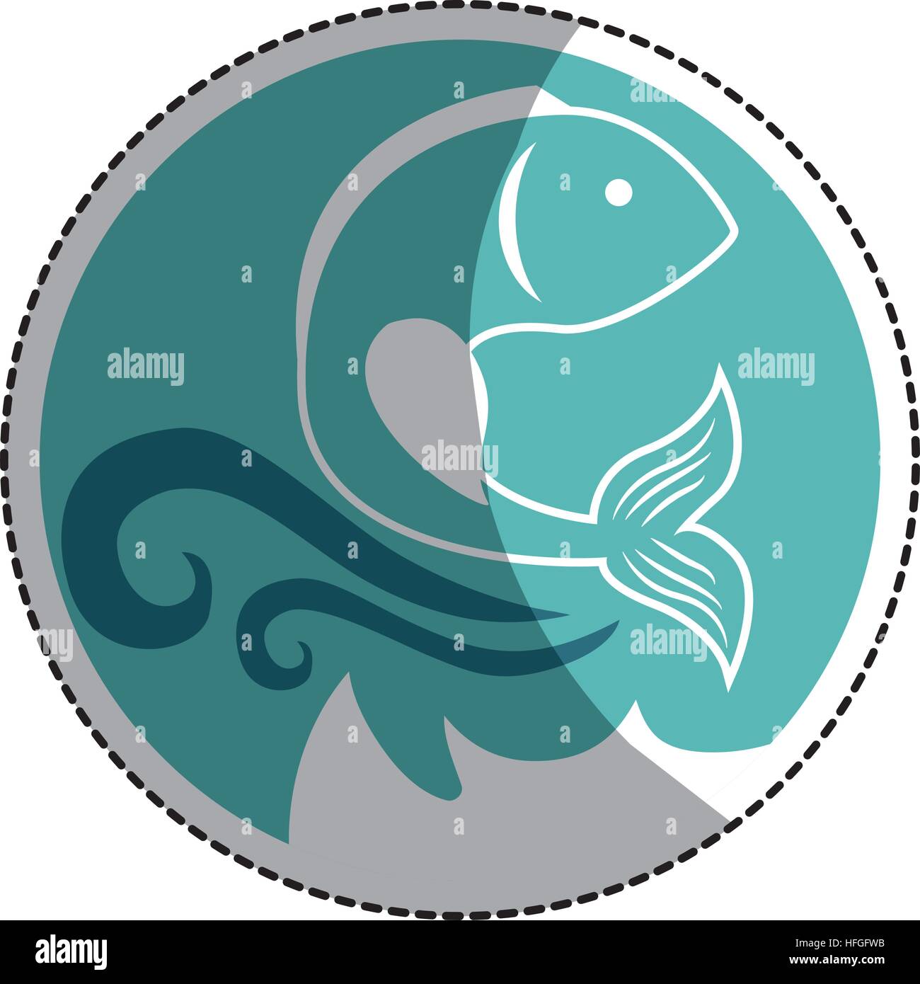 sea fish icon Stock Vector Image & Art - Alamy