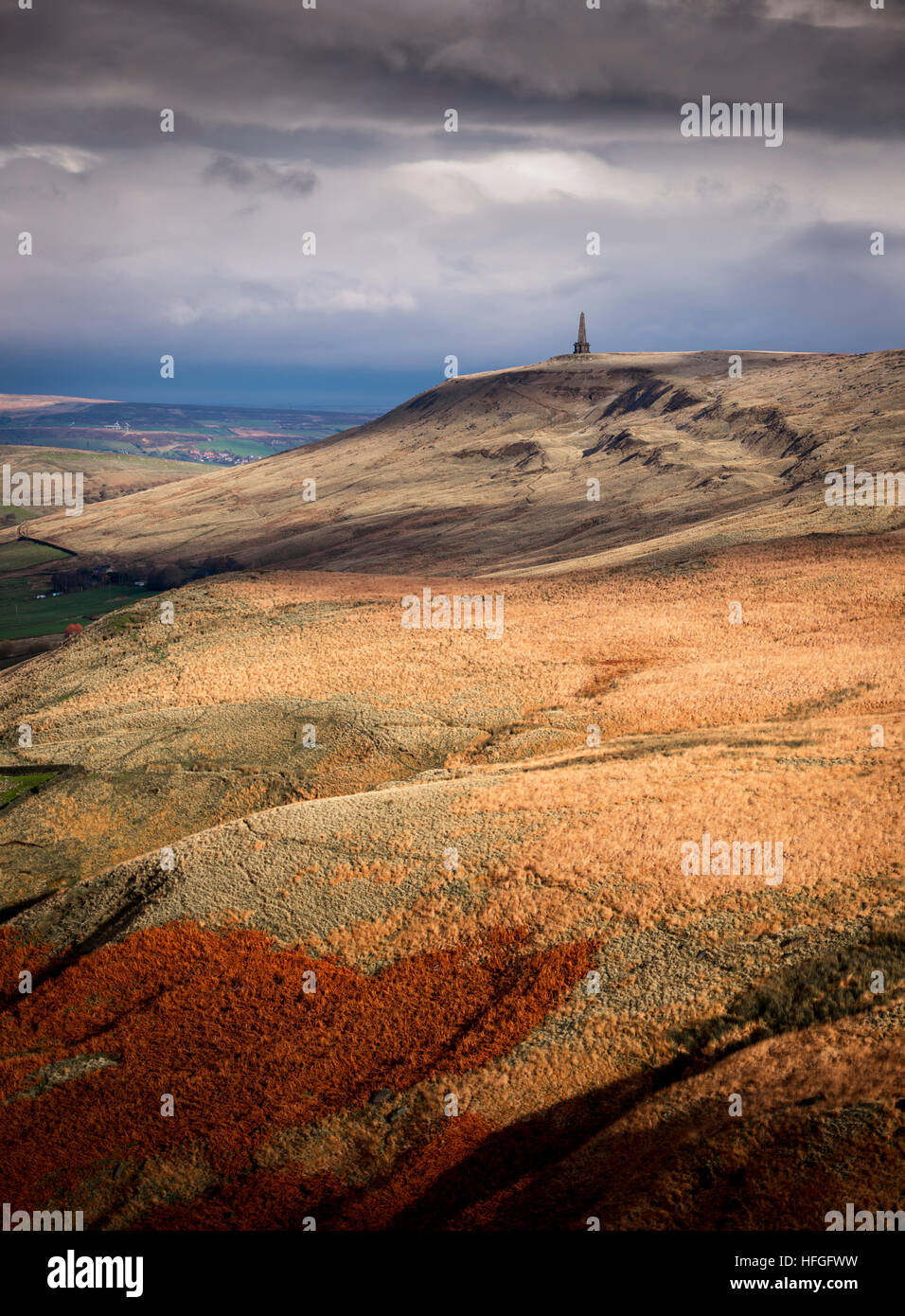 View of Stoodley Pike, Yorkshire Stock Photo - Alamy