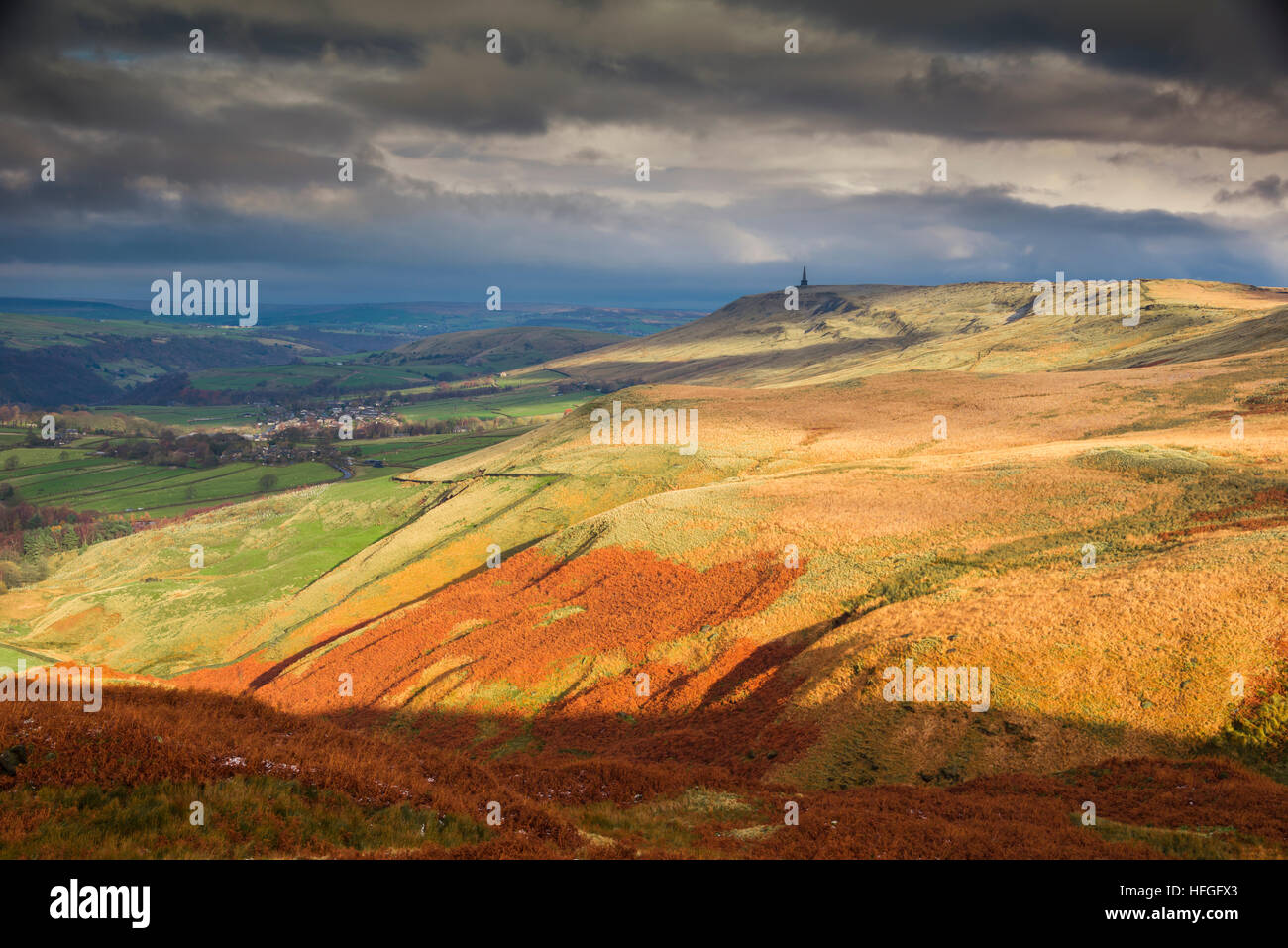 View of Stoodley Pike, Yorkshire Stock Photo - Alamy