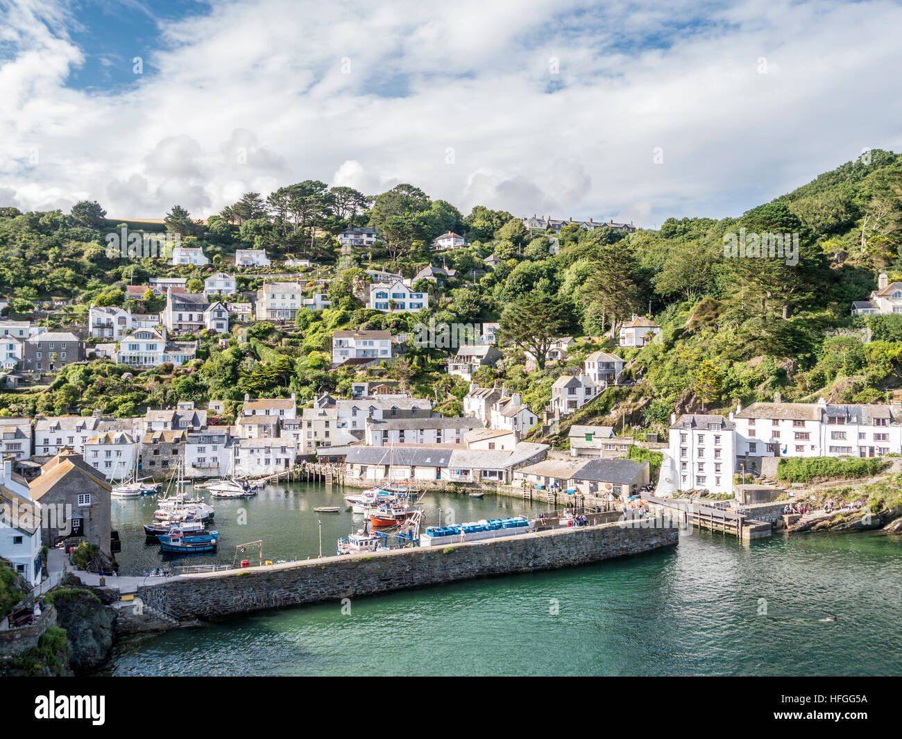 Polperro on the south coast of Cornwall Stock Photo - Alamy
