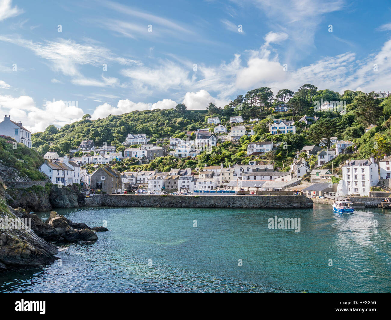 Polperro on the south coast of Cornwall Stock Photo - Alamy
