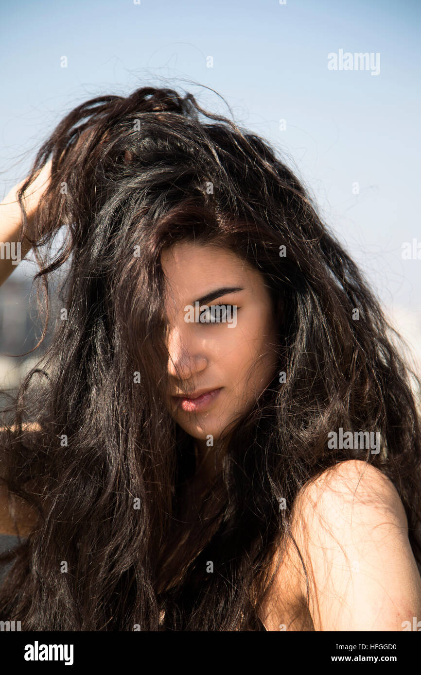 Portrait of pretty young woman Stock Photo - Alamy