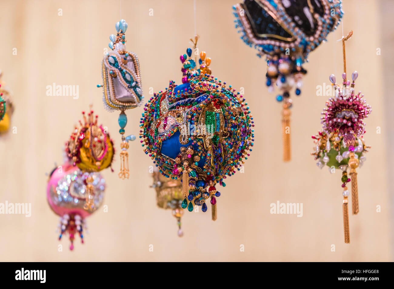 hand crafted christmas ornament Stock Photo - Alamy