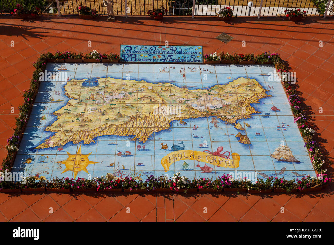 Map of capri island hi-res stock photography and images - Alamy