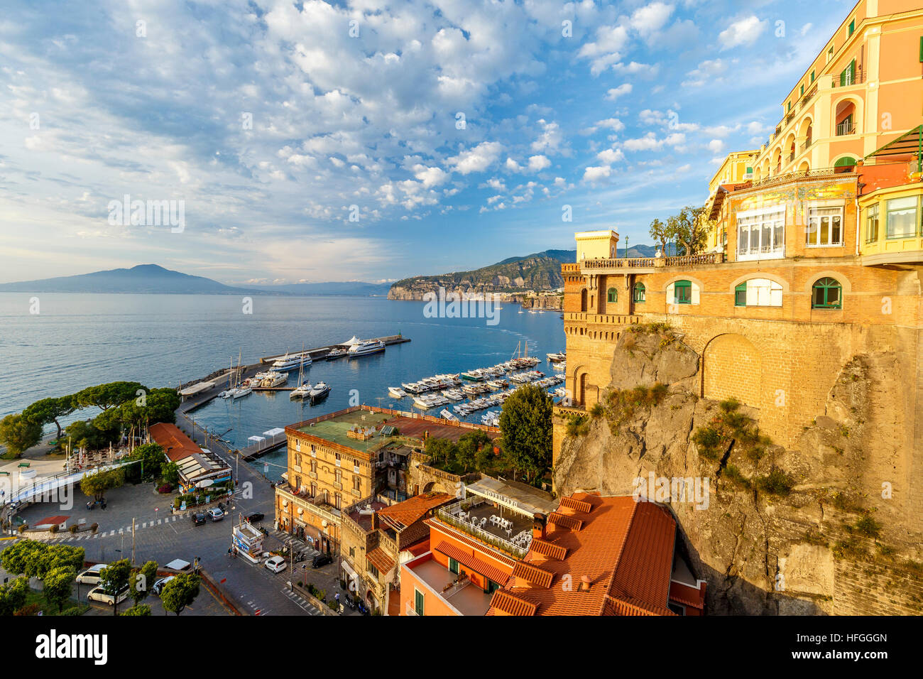 Sorrento and view of vesuvius hi-res stock photography and images - Alamy