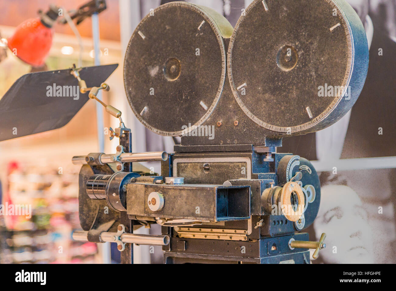 old film camera of vintage movies Stock Photo - Alamy