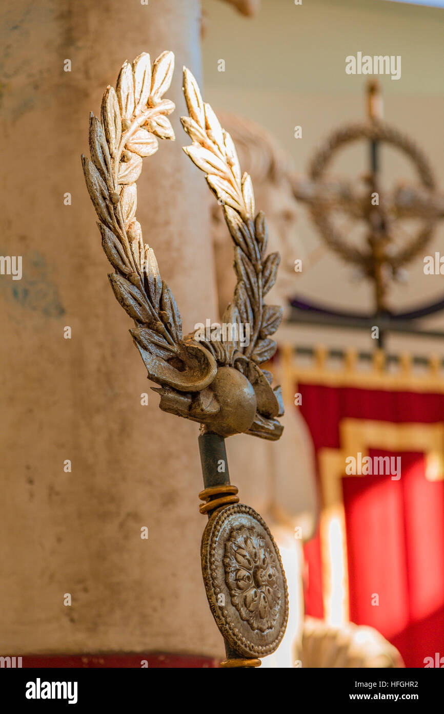 replica of Laurel on scepter of the Roman Empire Stock Photo - Alamy