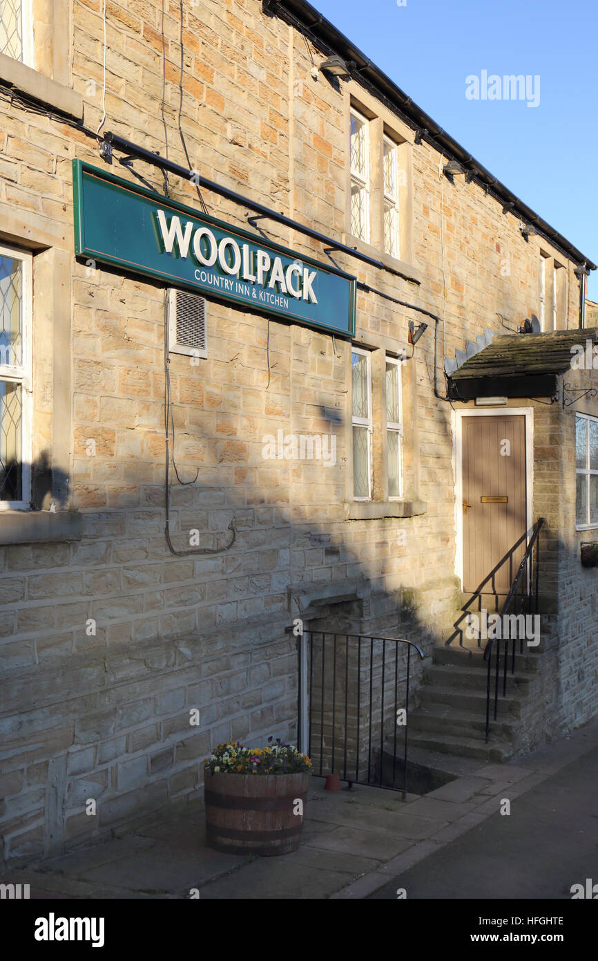 The Woolpack pub, Whitley, Dewsbury, West Yorkshire Stock Photo - Alamy