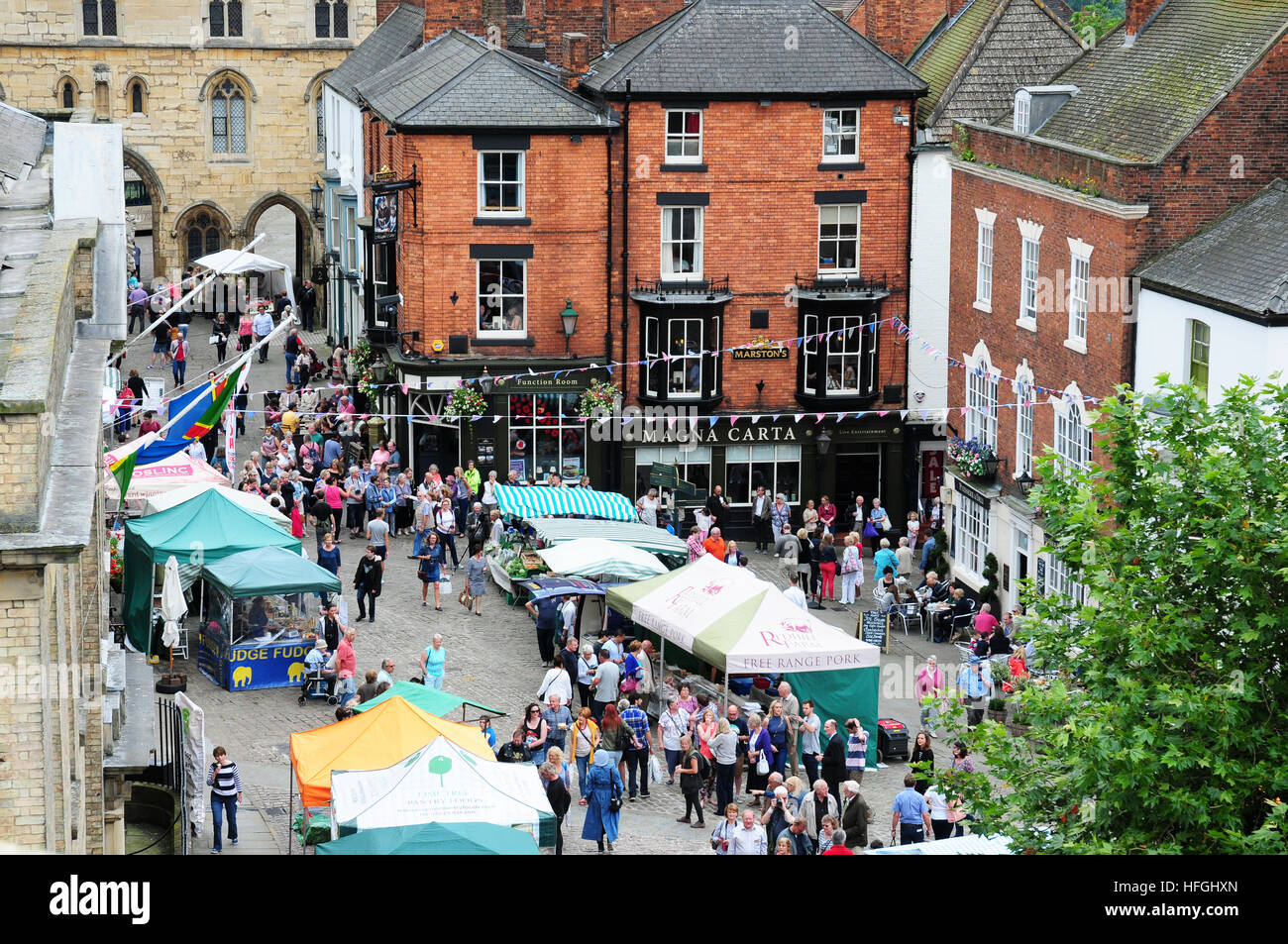 Castle from market square hi-res stock photography and images - Alamy