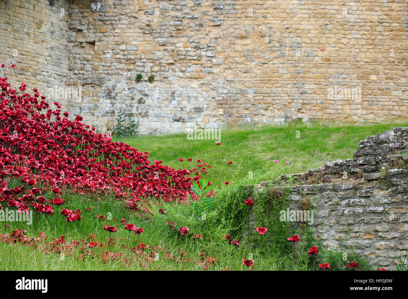 Ceramic poppy installation hi-res stock photography and images - Alamy