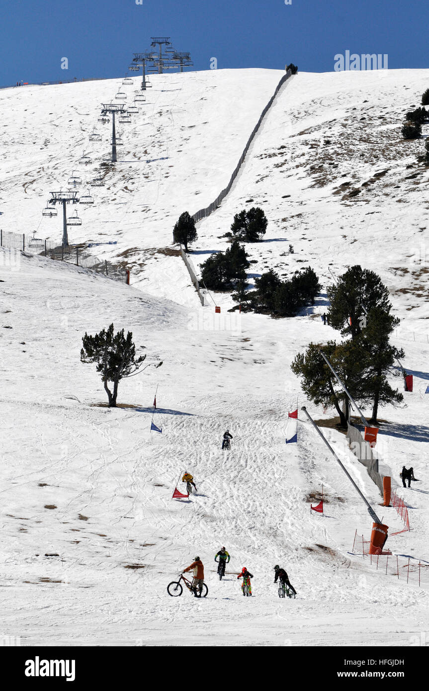La Molina, ski resort in the Pyrenees mountainsi. Municipality of Alp ...