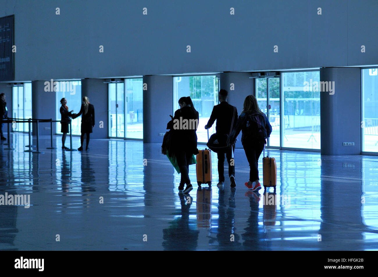 Barcelona fair building Stock Photo - Alamy