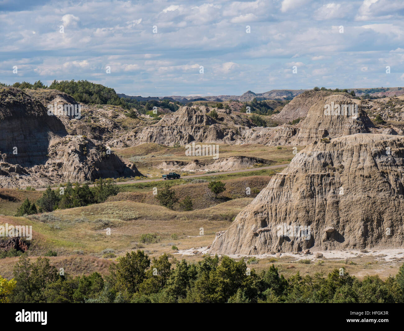 View from the Scenic Loop Drive, South Unit, Theodore Roosevelt ...