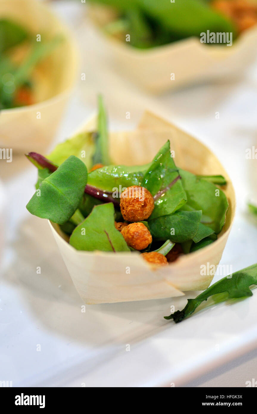 Appetizers. Alimentaria Food exhibition. Barcelona, Catalonia, Spain ...