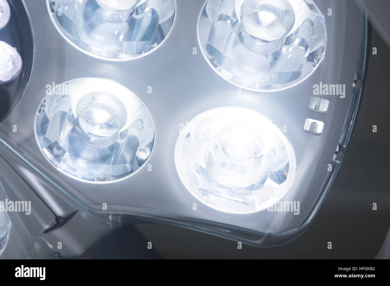 Operating emergency room surgery theater lighting in hospital to enable ...