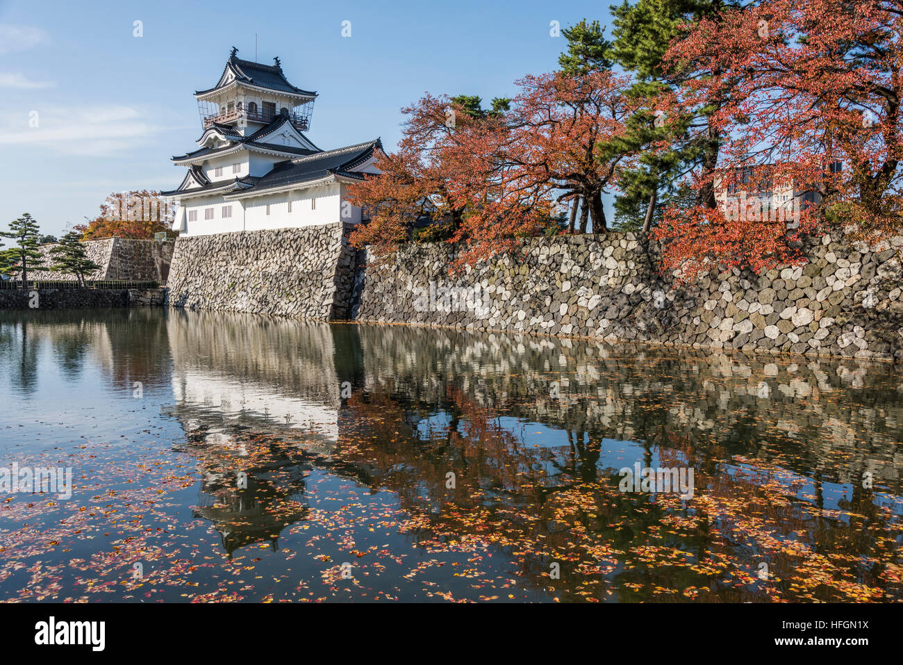 Toyama Castle Park, Toyama City, Toyama Prefecture, Japan Stock Photo ...