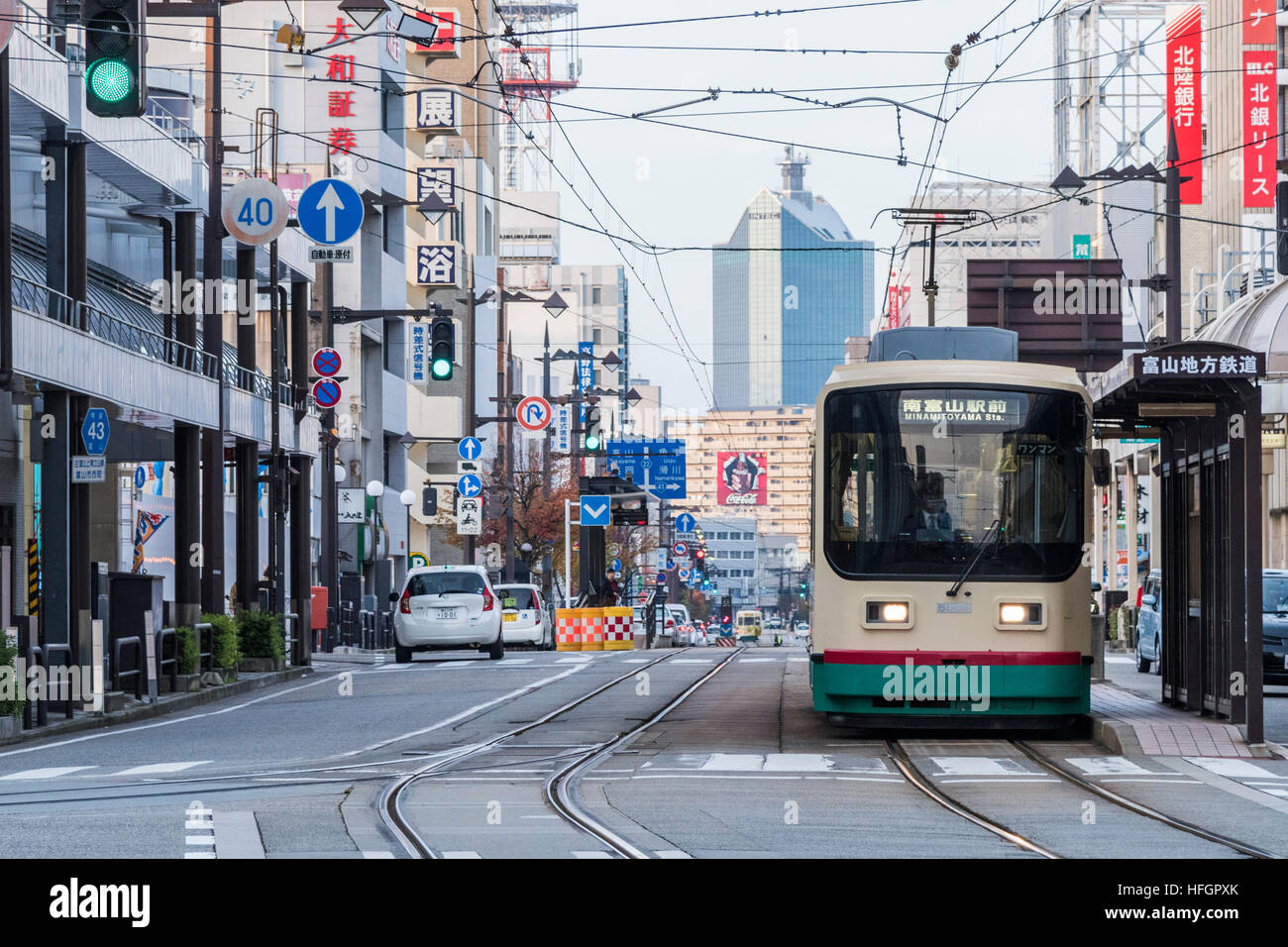 Tram, Toyama City, Toyama Prefecture, Japan Stock Photo - Alamy