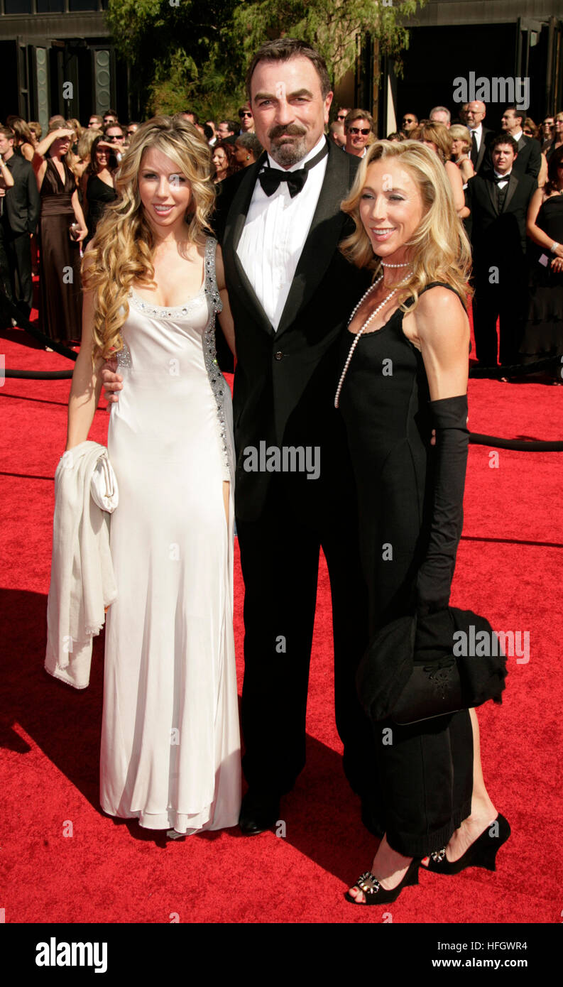 Tom Selleck and his wife, Jillie Mack and daughter, Hannah, arrives for ...