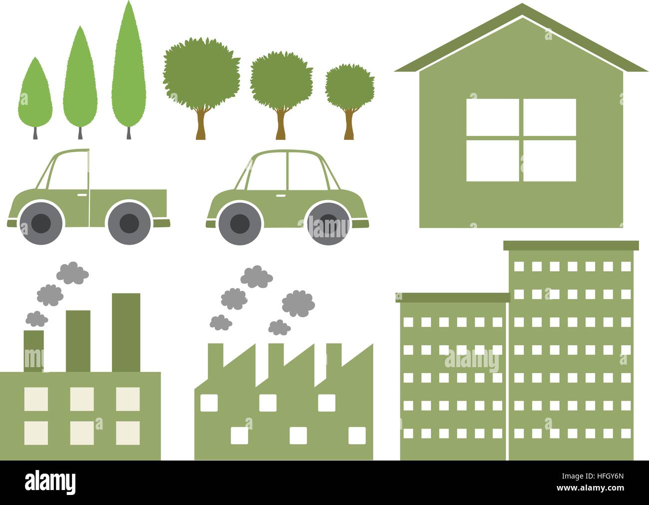 Logo design with environmental theme illustration Stock Vector Image ...