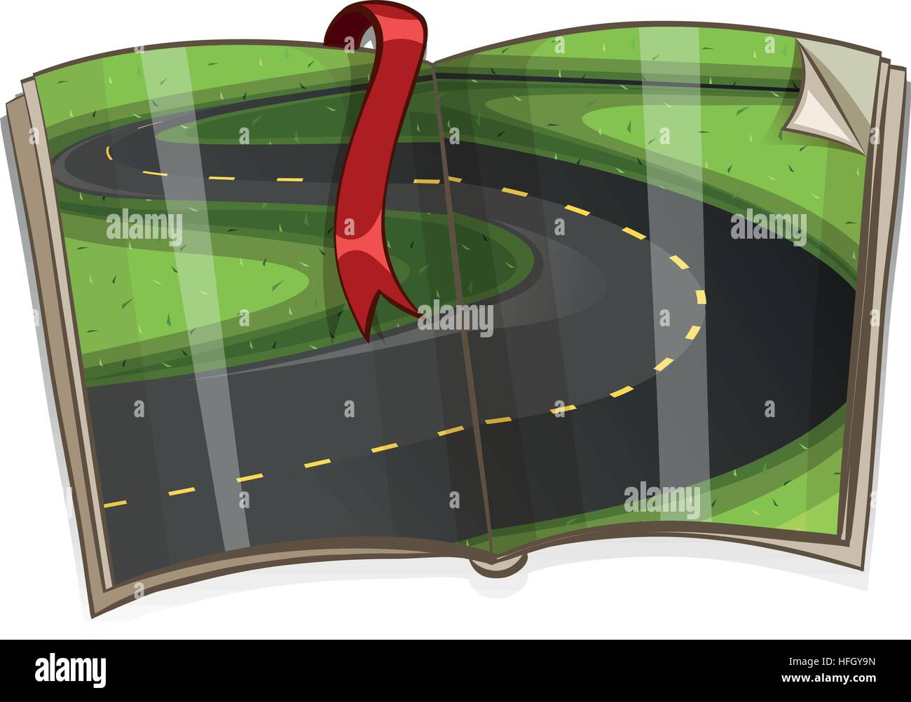 Garden in road Cut Out Stock Images & Pictures - Alamy