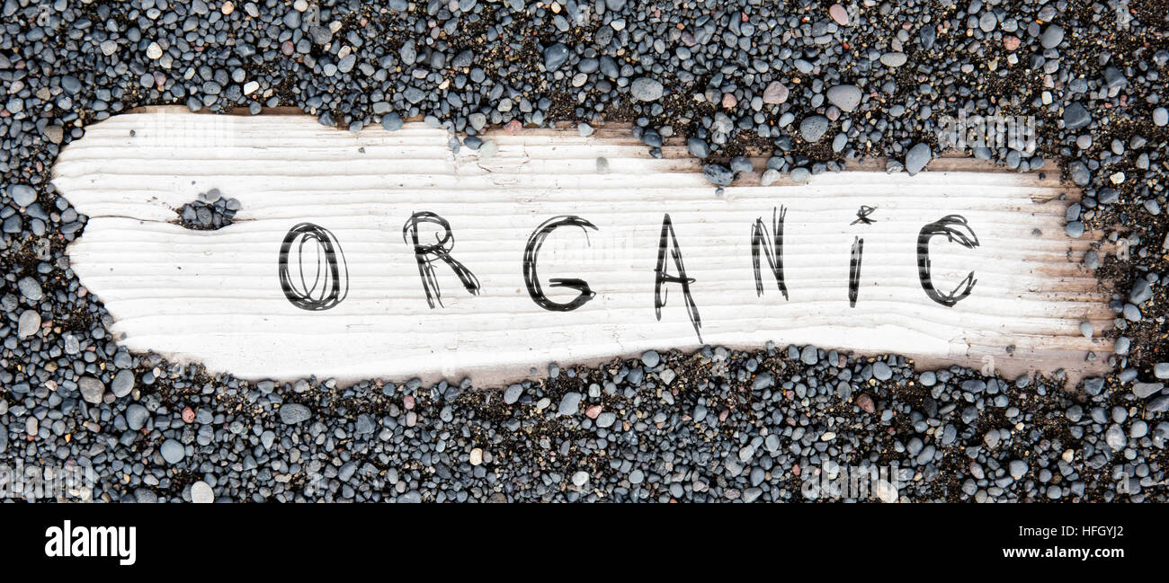 Sand on planked wood, black Icelandic sand - Organic Stock Photo - Alamy