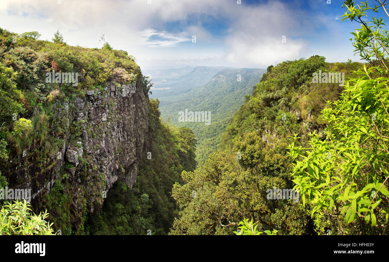 Panorama from God's Window along the Blyde River Canyon, Mpumalanga ...