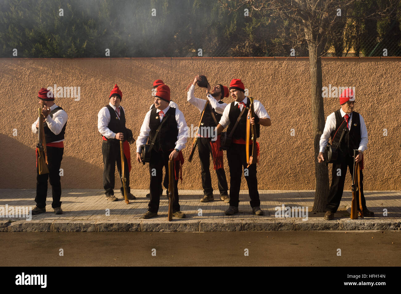 Centelles, Barcelona, Spain. 30th December, 2016. Galejadors are seen ...