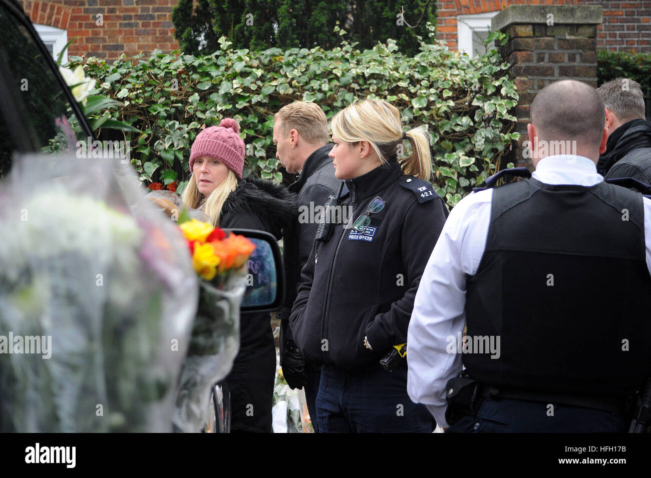 30/12/2016 London, UK. George Michael House Highgate Fans Visit Shrine ...