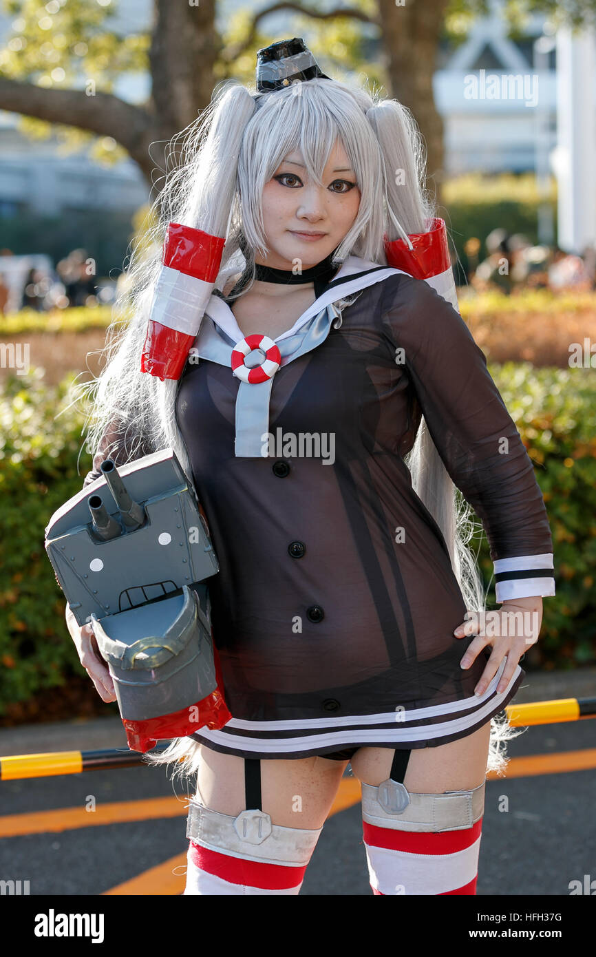 Tokyo, Japan. 31st Dec, 2016. A cosplayer poses for a photograph during ...