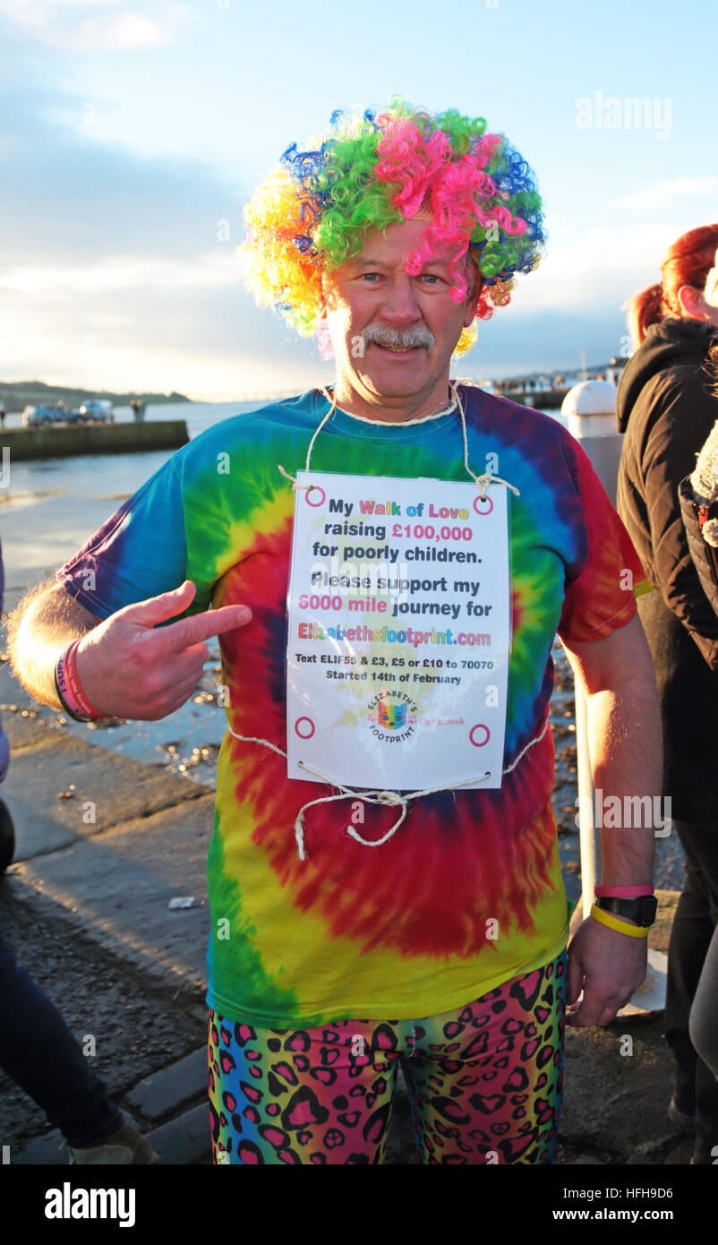 New Years Day "Dook" Broughty Ferry, Dundee, UK. 1st Jan, 2017 ...