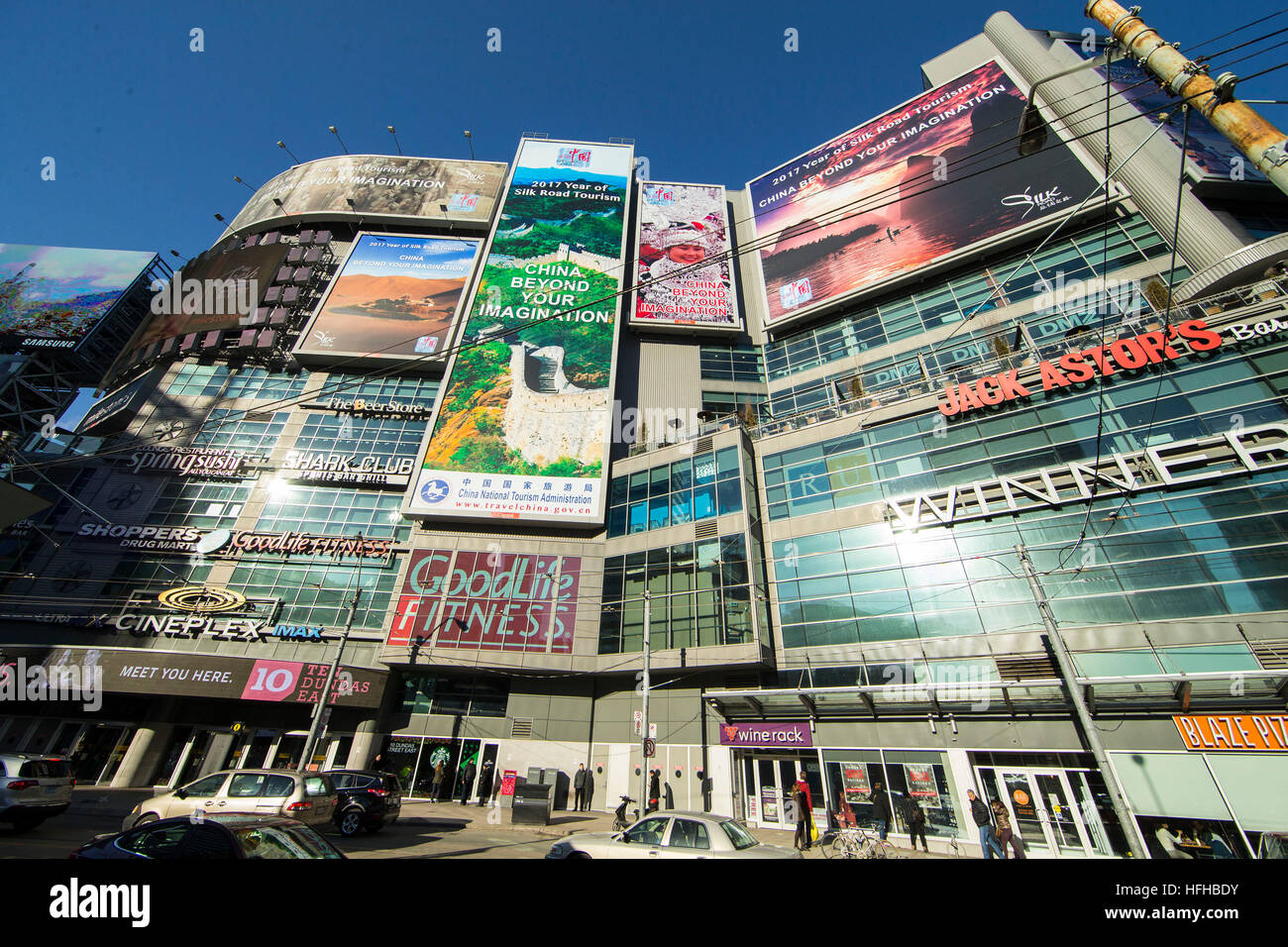 Toronto, Canada. 1st Jan, 2017. Advertising boards of the "Beautiful ...