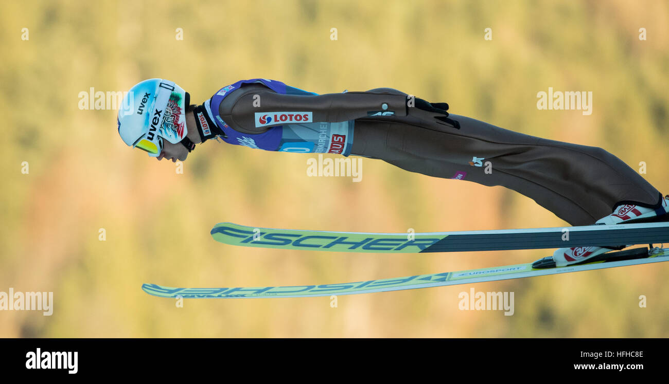 Garmisch, Germany. 01st Jan, 2017. Polish ski jumper Kamil Stoch in ...