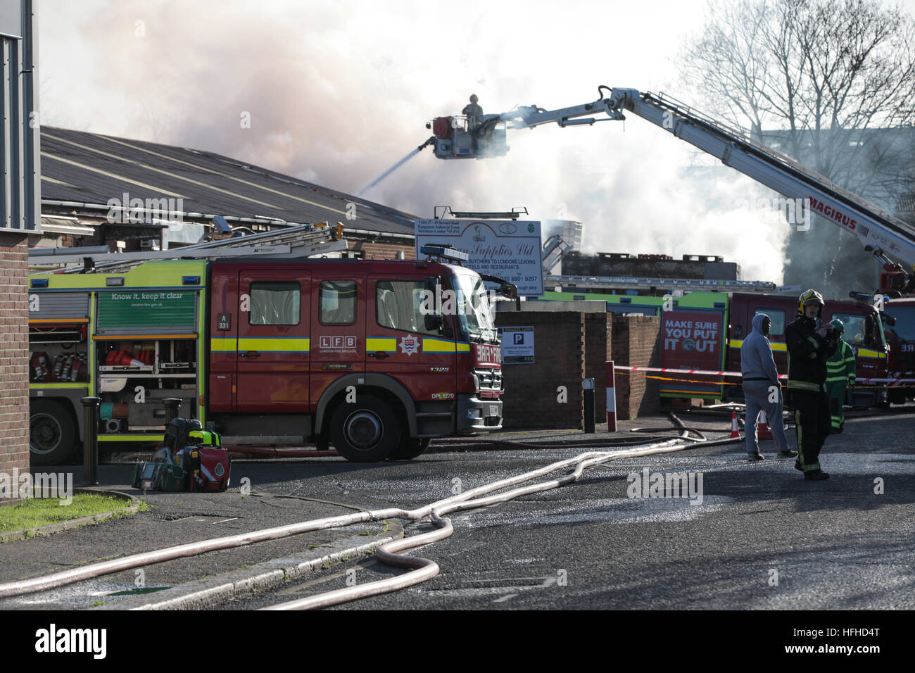 Tottenham fire brigade hi-res stock photography and images - Alamy