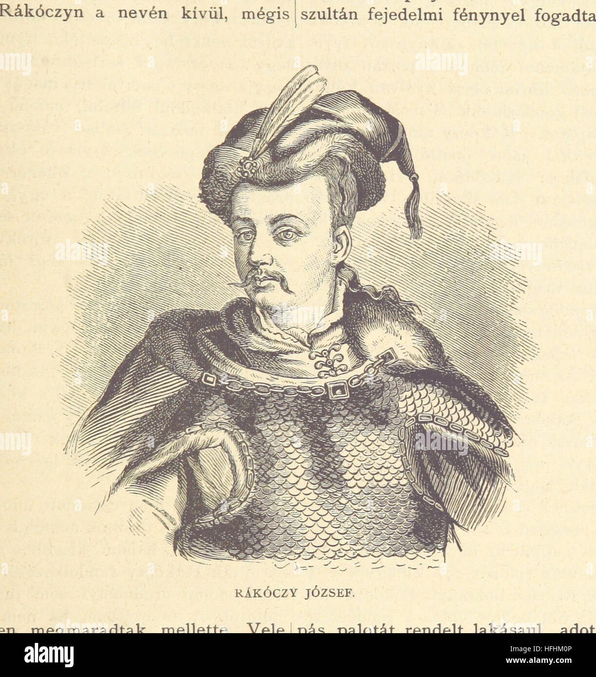 This illustration from 'A magyar nemzet története' shows historical ...