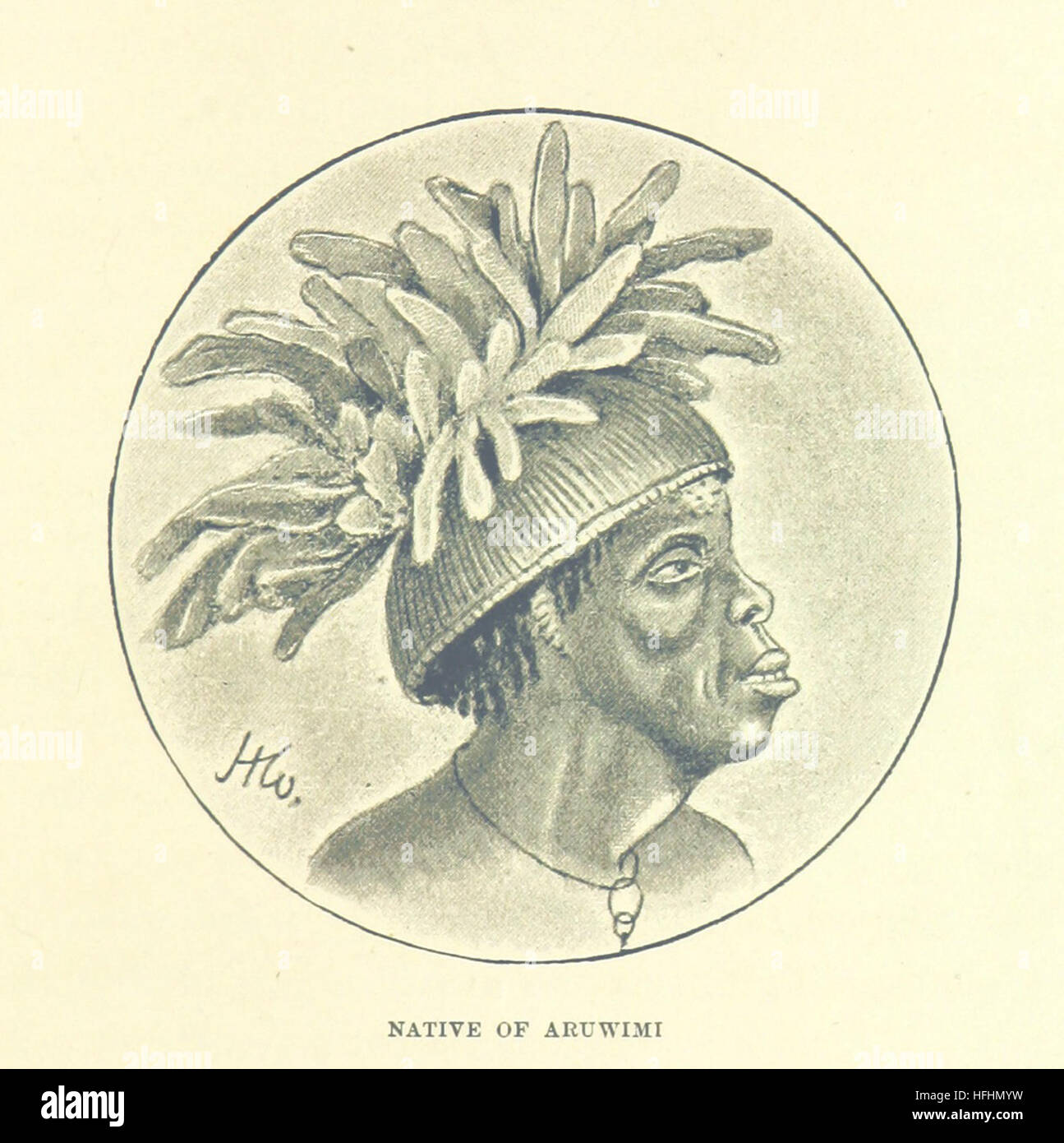 A page from 'With Stanley's Rear Column,' featuring illustrations and a ...