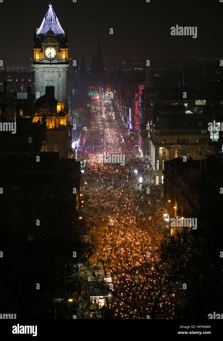 The opening event of Edinburgh's Hogmanay celebrations begins with the ...