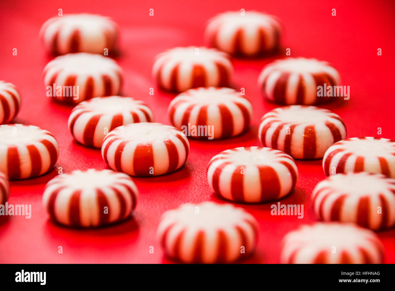 Photograph of some traditional Christmas mints Stock Photo - Alamy