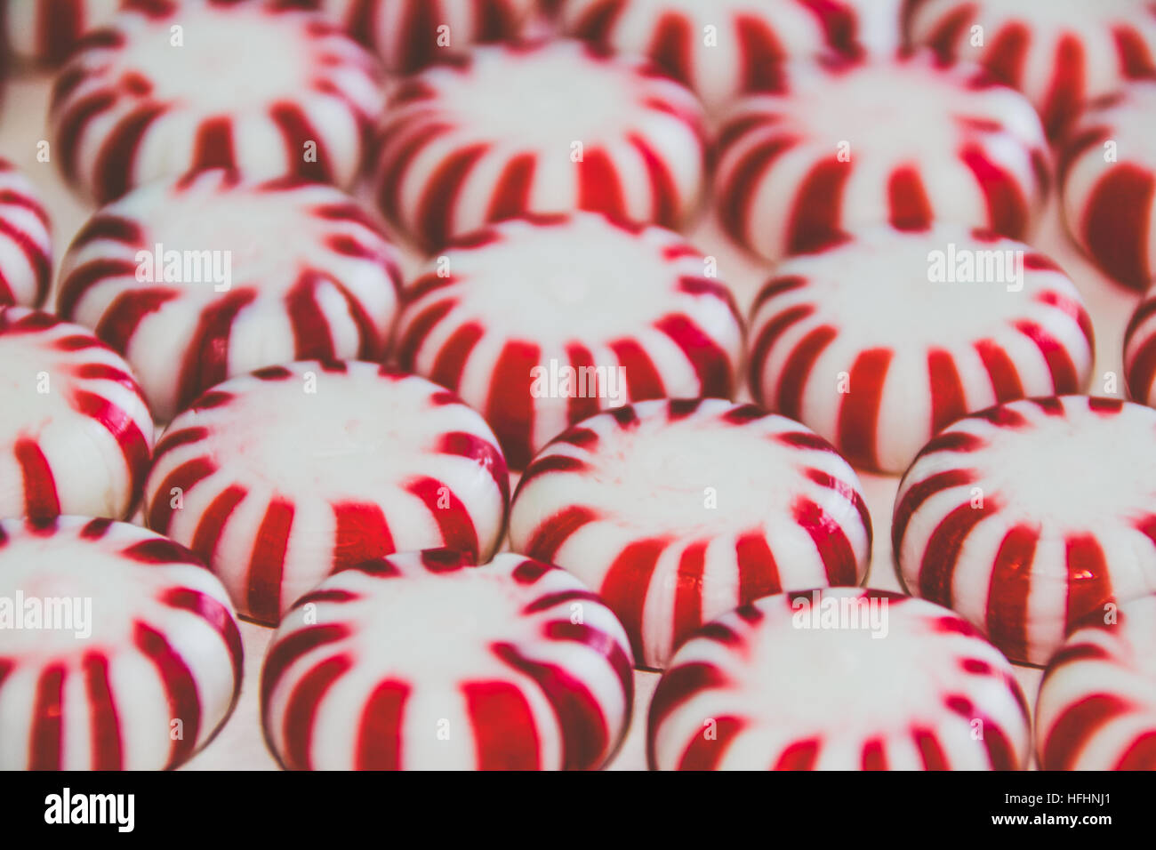 Photograph of some traditional Christmas mints Stock Photo - Alamy