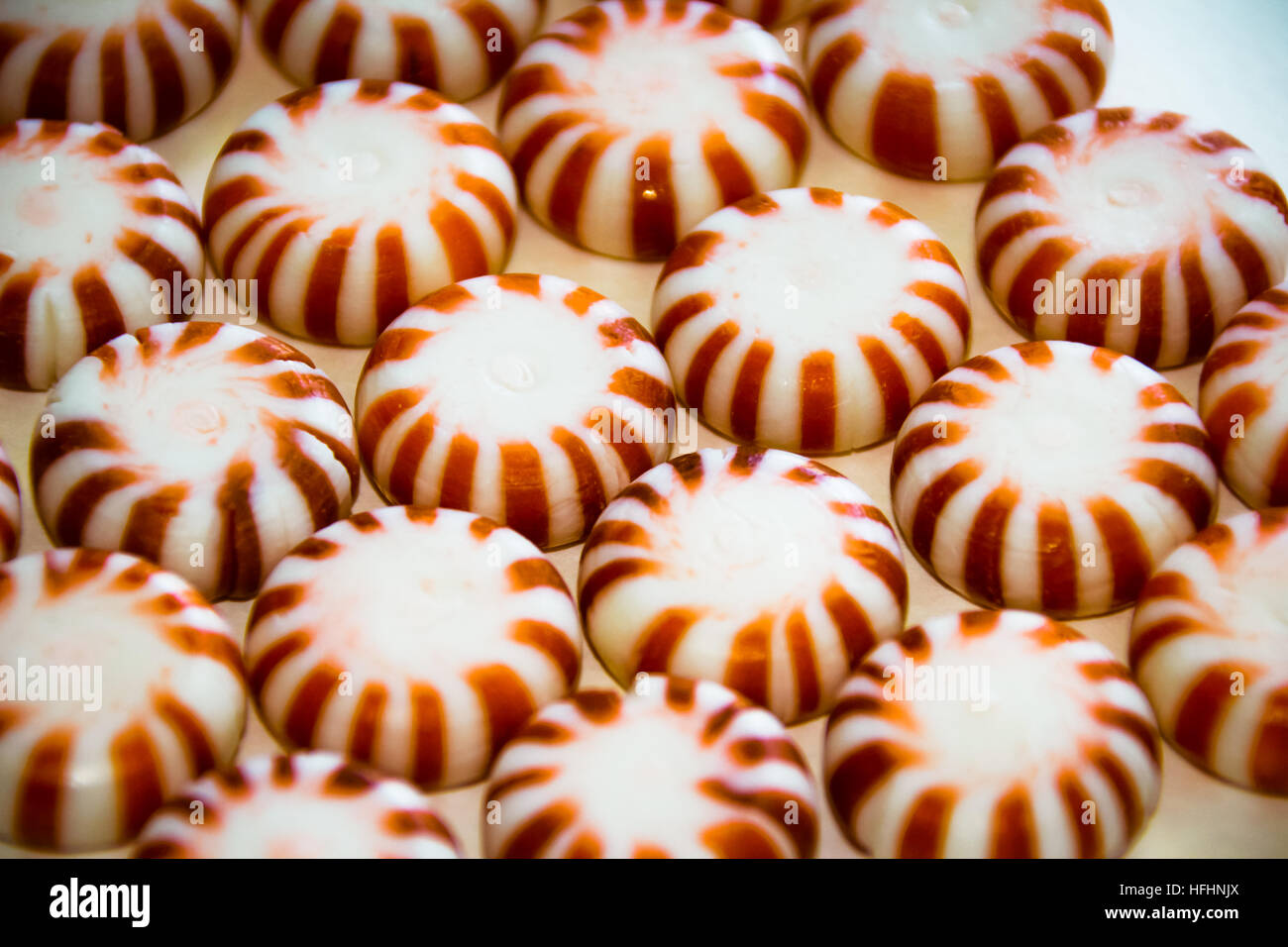 Photograph of some traditional Christmas mints Stock Photo - Alamy