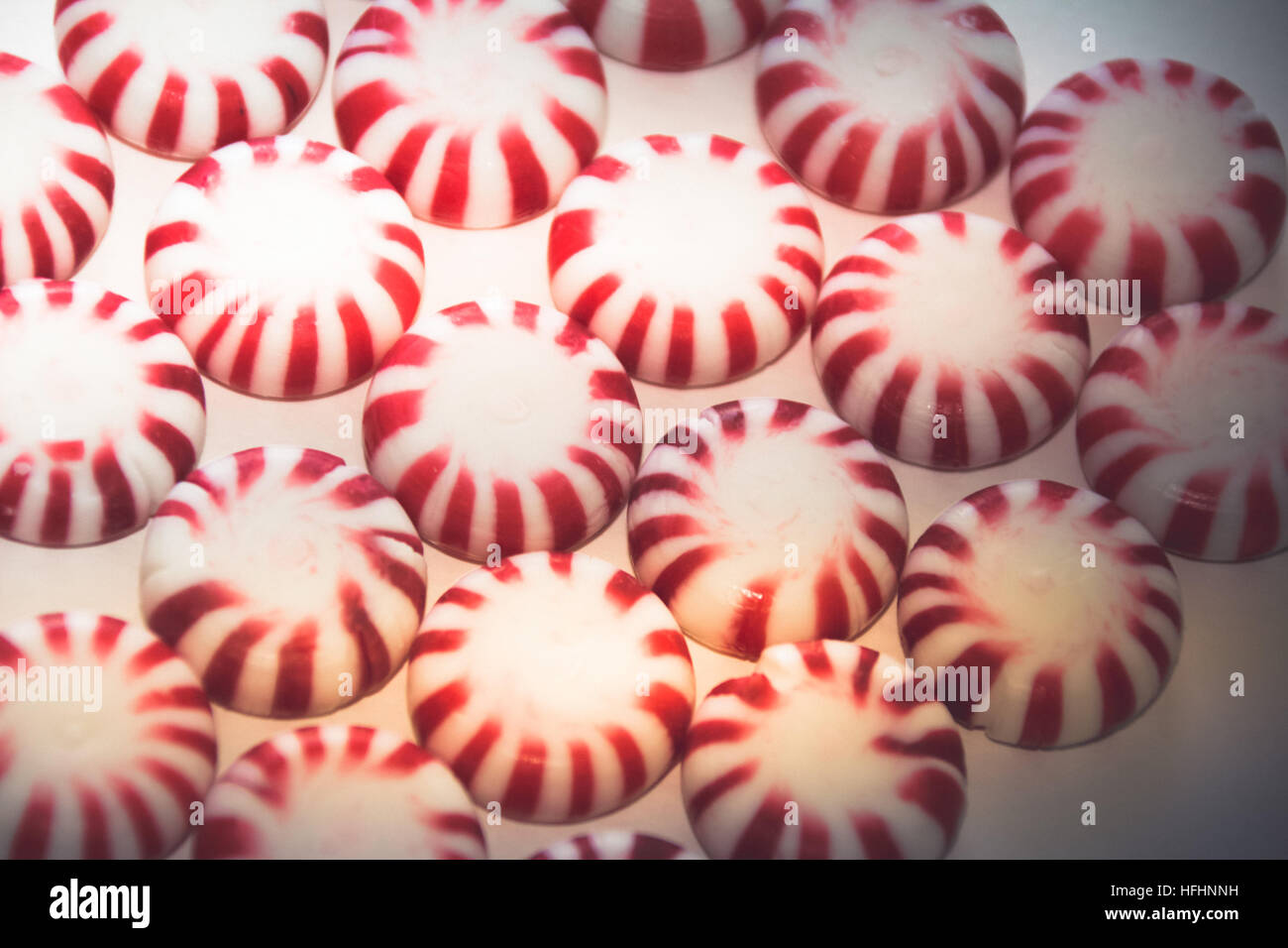Photograph of some traditional Christmas mints Stock Photo - Alamy
