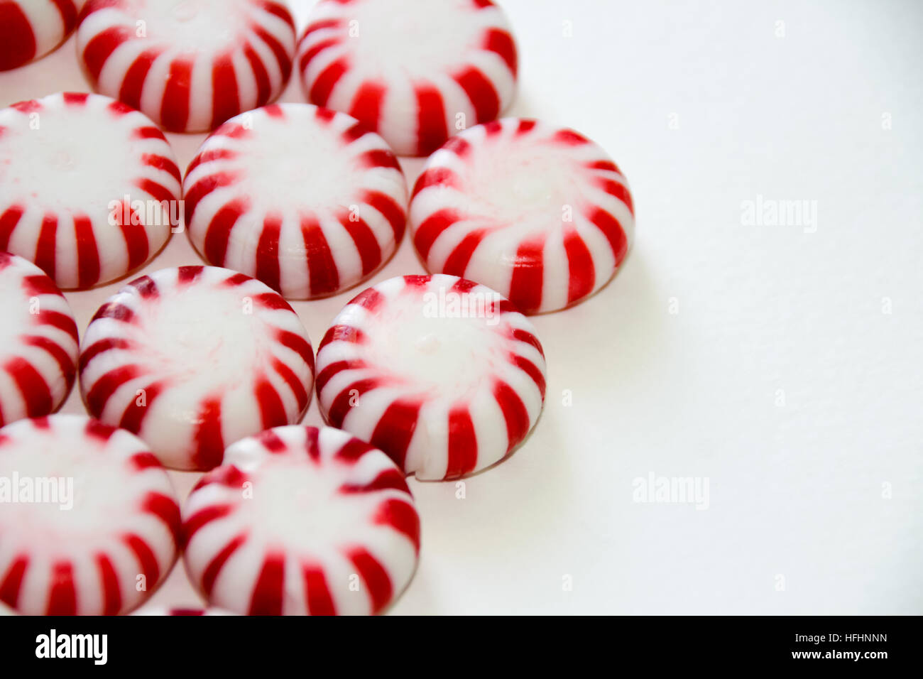 Photograph of some traditional Christmas mints Stock Photo - Alamy
