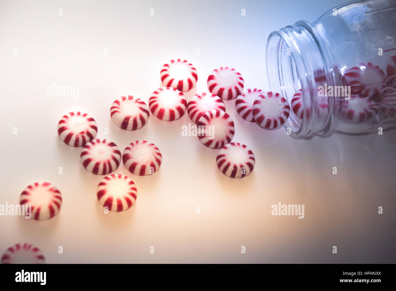 Photograph of some traditional Christmas mints Stock Photo - Alamy