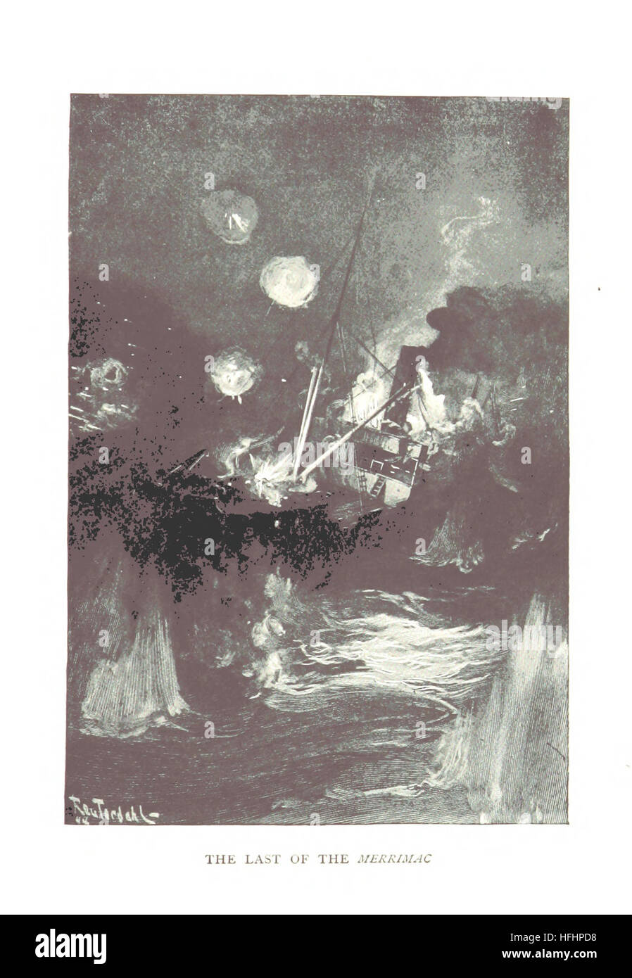 Image depicting events of the Spanish-American War, with illustrations ...