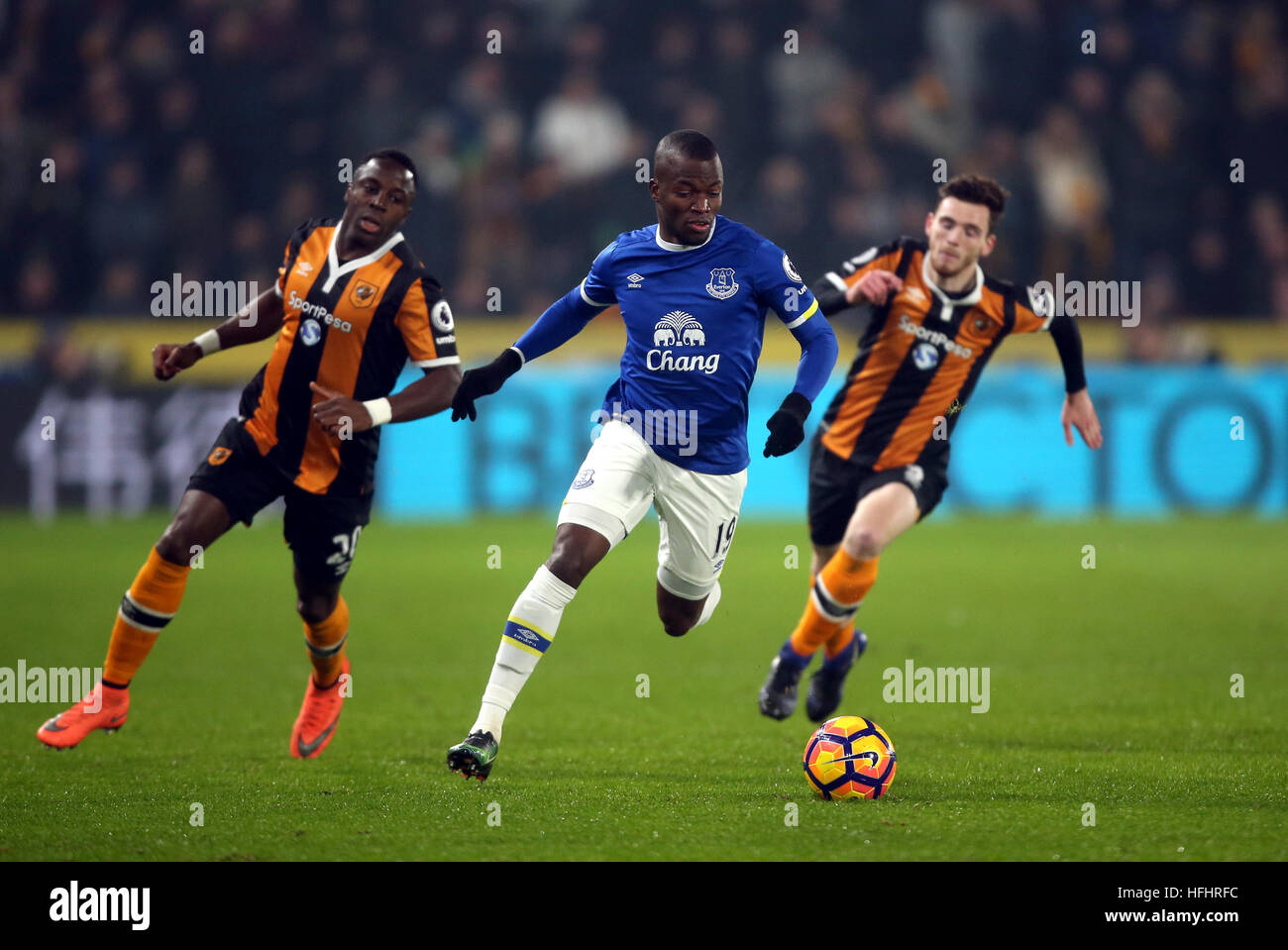 Everton's Enner Valencia in action during the Premier League match at ...