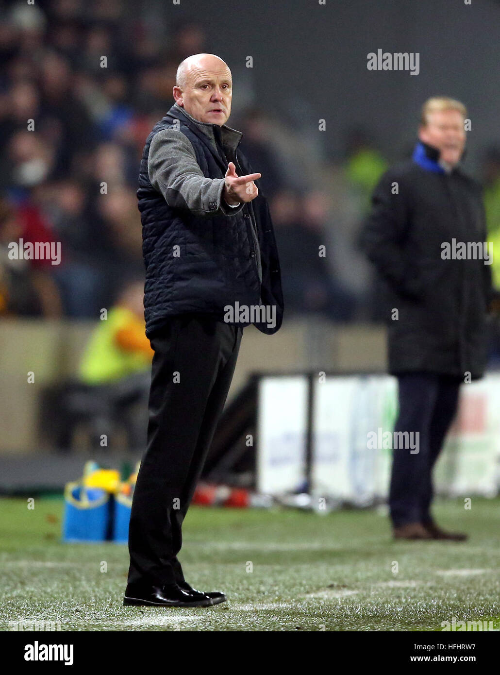 Hull City manager Mike Phelan during the Premier League match at the ...