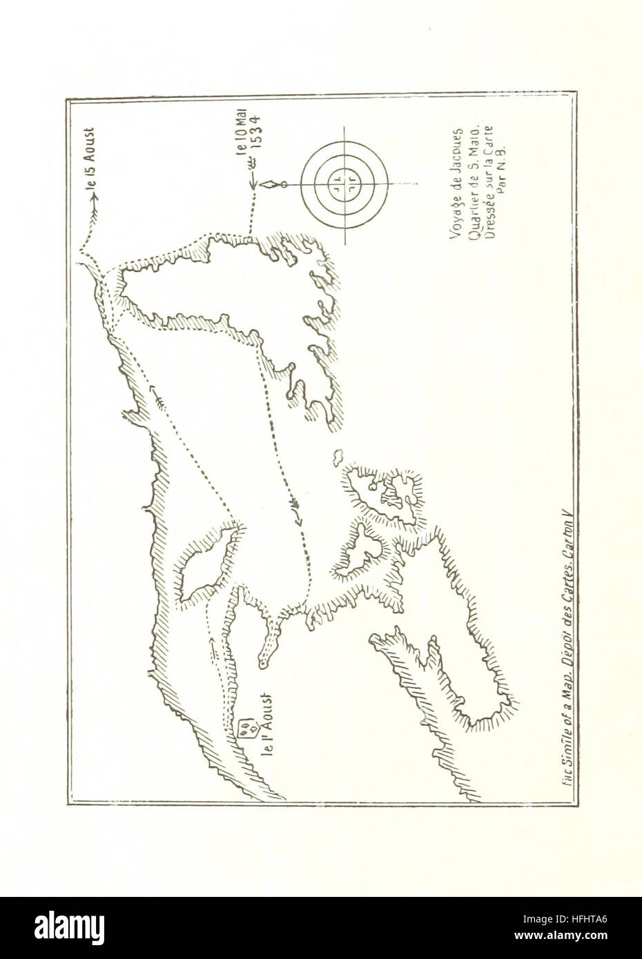 Cartier map canada hi-res stock photography and images - Alamy