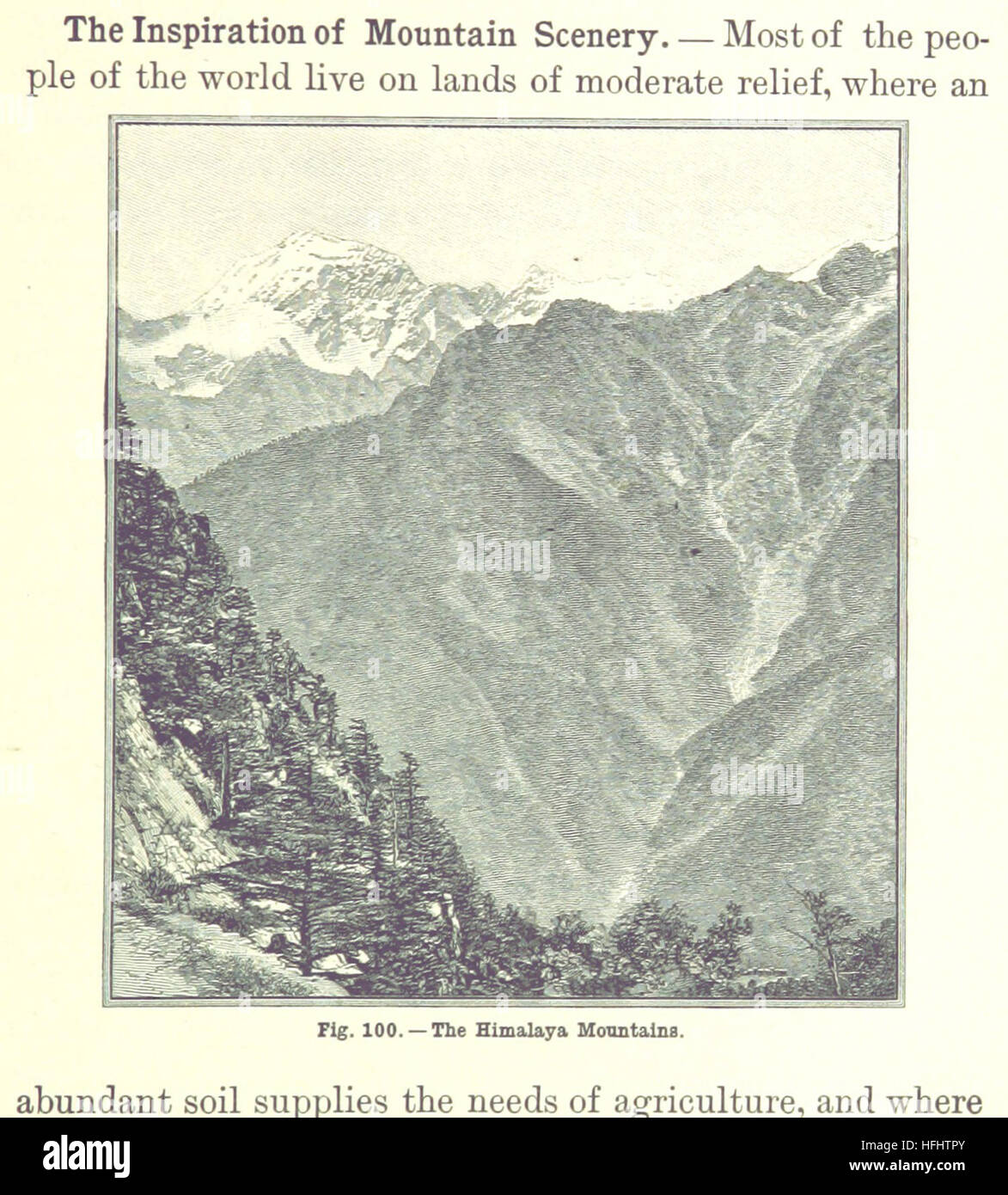 This image shows a page from 'Physical Geography' by W. M. Davis ...