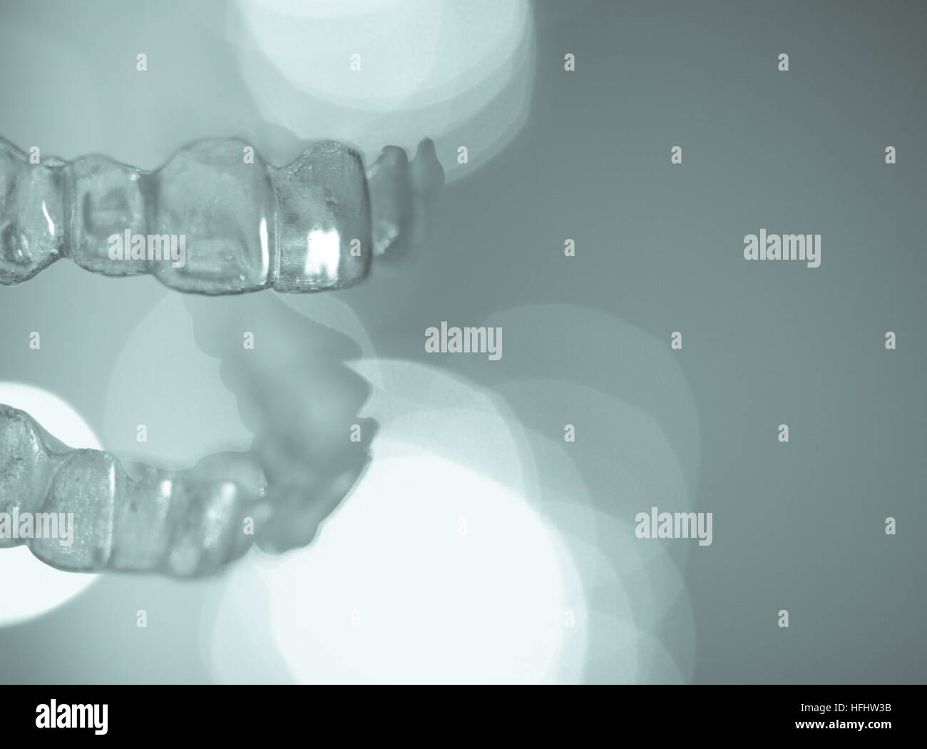 Transparent dental orthodontics for adults and children Stock Photo - Alamy